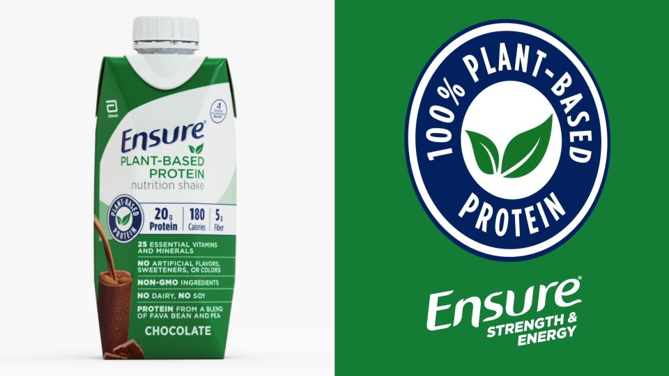 Ensure Plant-Based Vegan Protein Chocolate Nutrition Shake | 4 Pack - Walmart.com