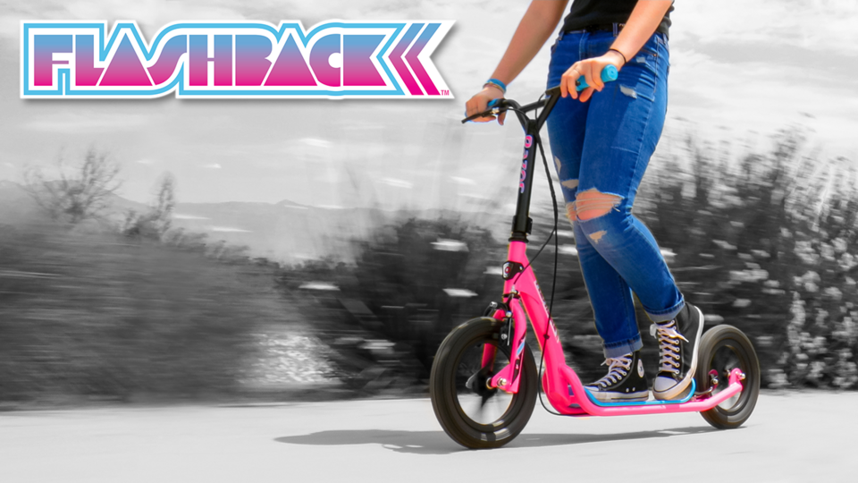 Razor Flashback Kick Scooter for Teens - BMX Style, Pink, 12" Mag ...