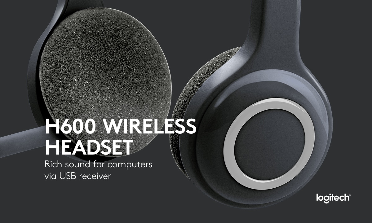 LOGITECH H600 WIRELESS HEADSET (981-000504) | Personal Computers