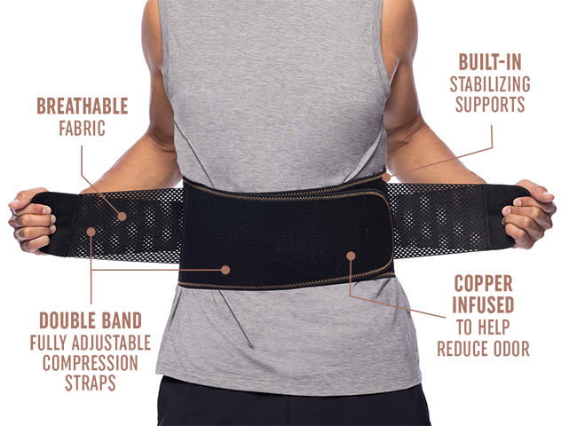 Copper Fit Elite Back Support with Airflow Technology - Home Smart Camera