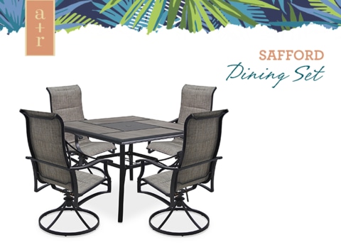 Allen And Roth Safford Stone Round Patio Bar Height Table - Patio Ideas