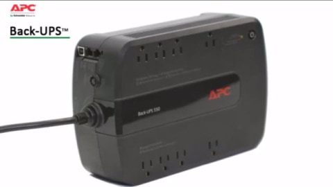 APC BE350G Back-UPS ES 350 Battery Backup System, 6 Outlets, 350 VA ...