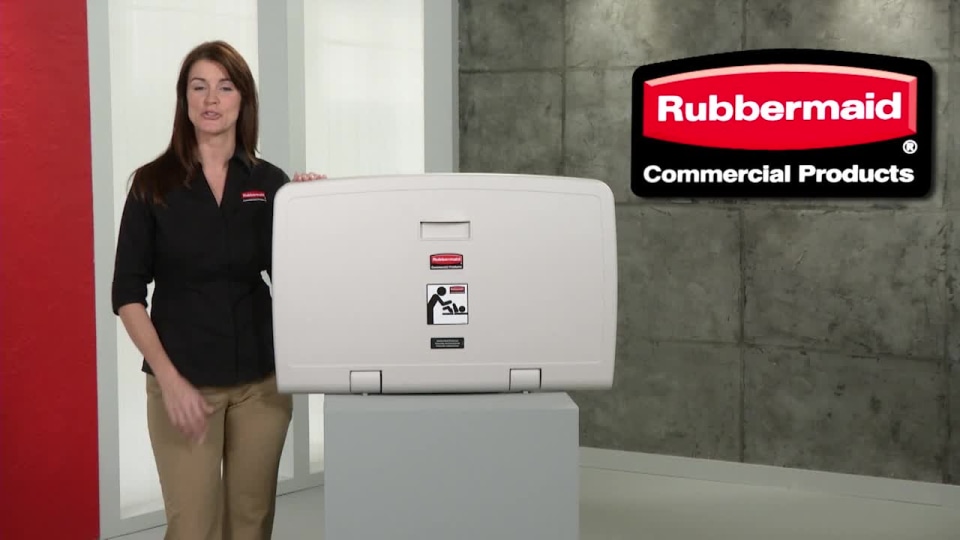 Rubbermaid Commercial Baby Changing Table, Sturdy Station 2, 33.5x21 ...
