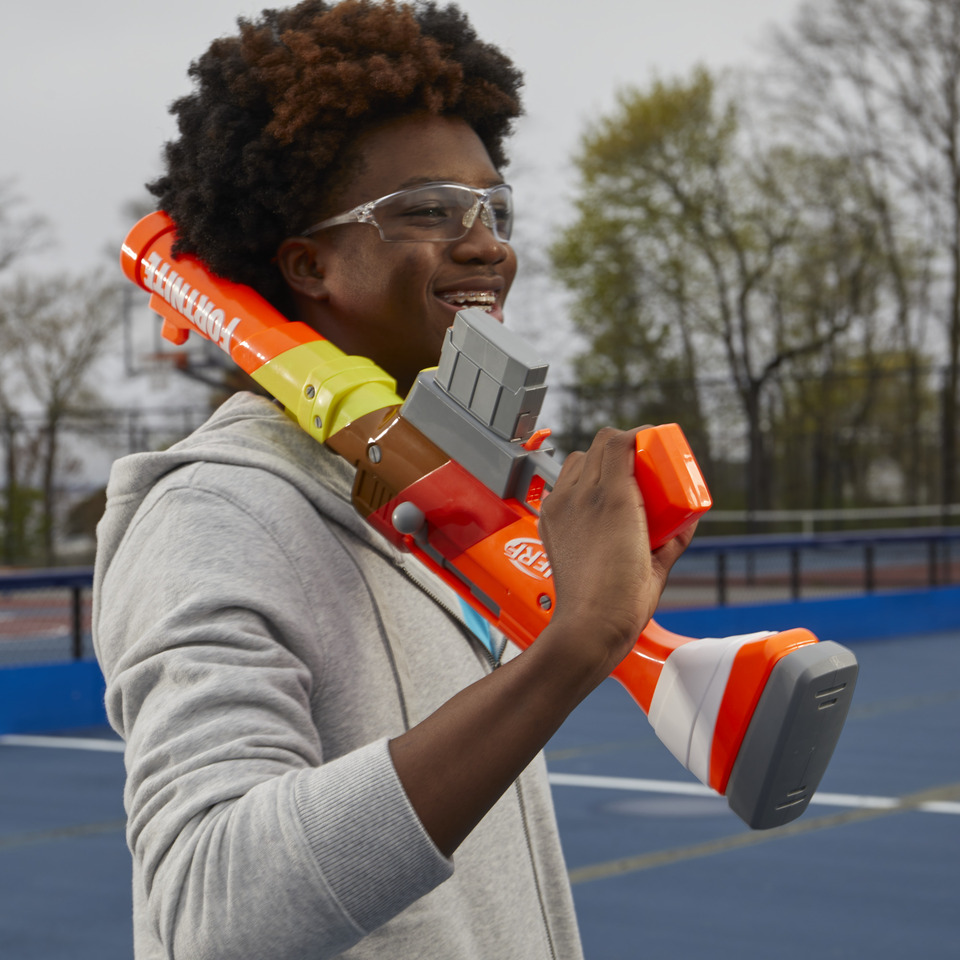 Nerf Fortnite HR Dart Blaster, Ruff Wrap Design, 6 Nerf Elite Darts ...