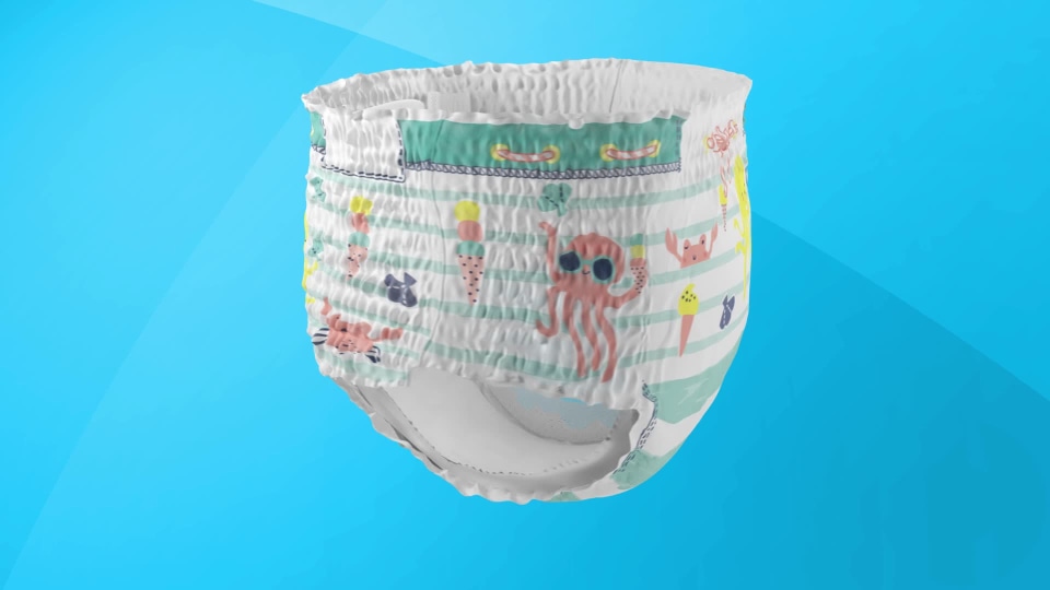 Pampers Splashers Medium Size Disposable Swim Diapers for Babies, 11 ct ...