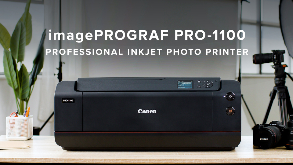 Canon PRO-1100 17" Wireless Professional Inkjet Photo Printer, 11-Color ...