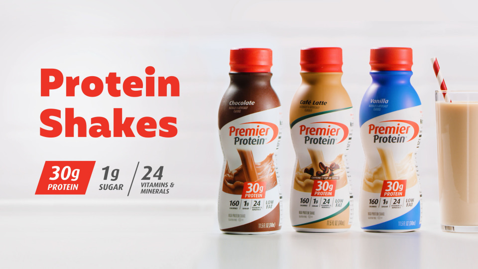 Premier Café Latte Protein Shake - Premium Nutritional Beverage, 30g Protein, 11 fl oz, 4 Ct ...