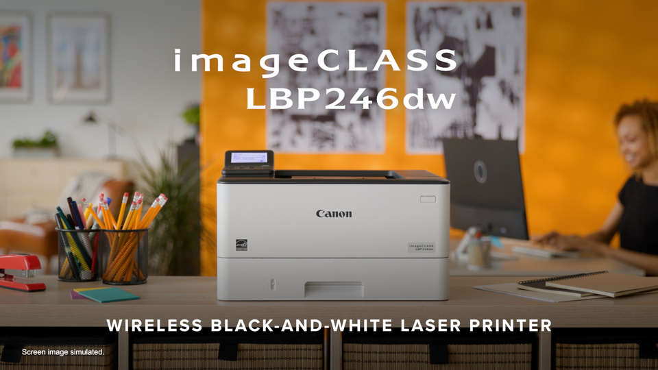 Canon, Wireless Duplex Monochrome Laser Printer, LBP246dw - Walmart.com