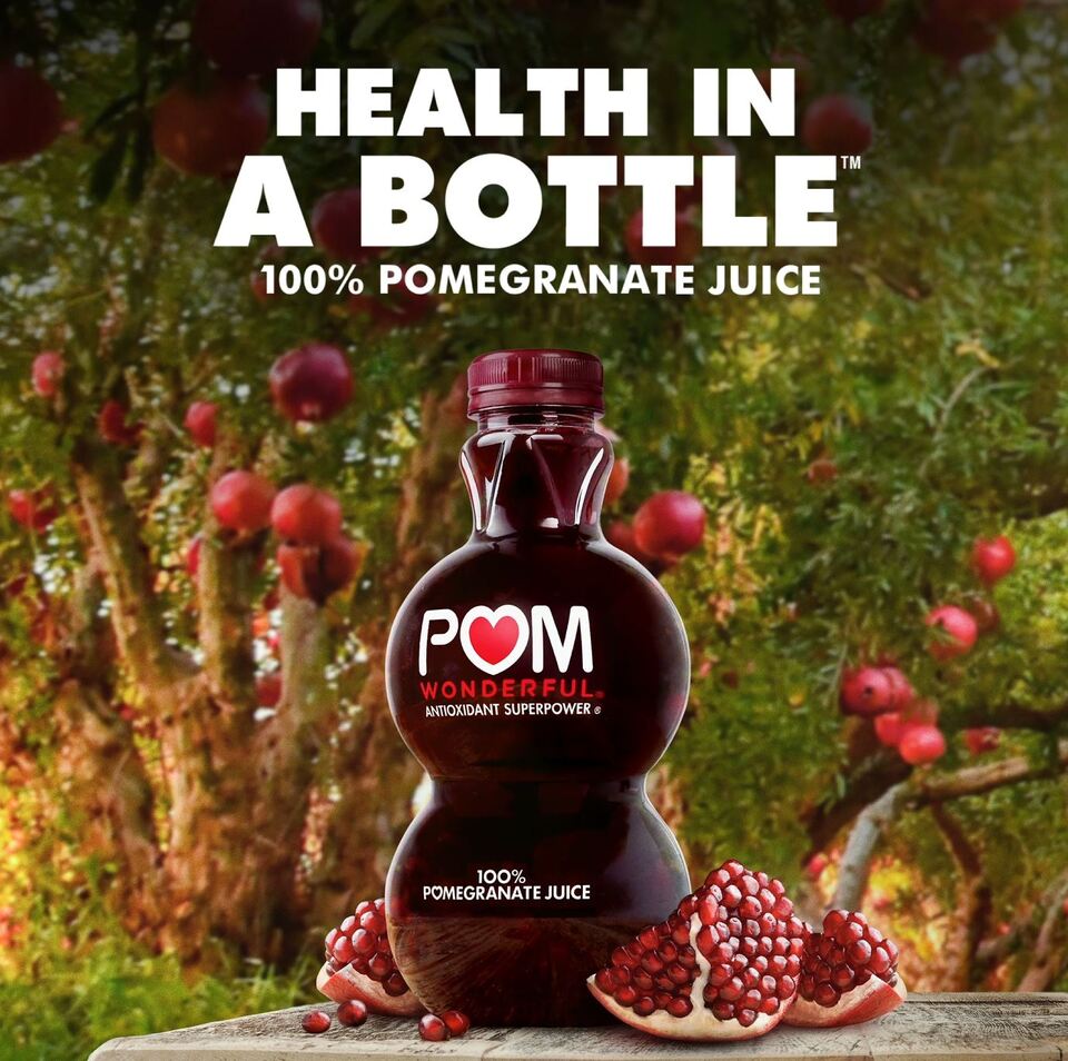 Pom Wonderful 100% Pomegranate Juice, Antioxidant Superpower, Non-GMO ...