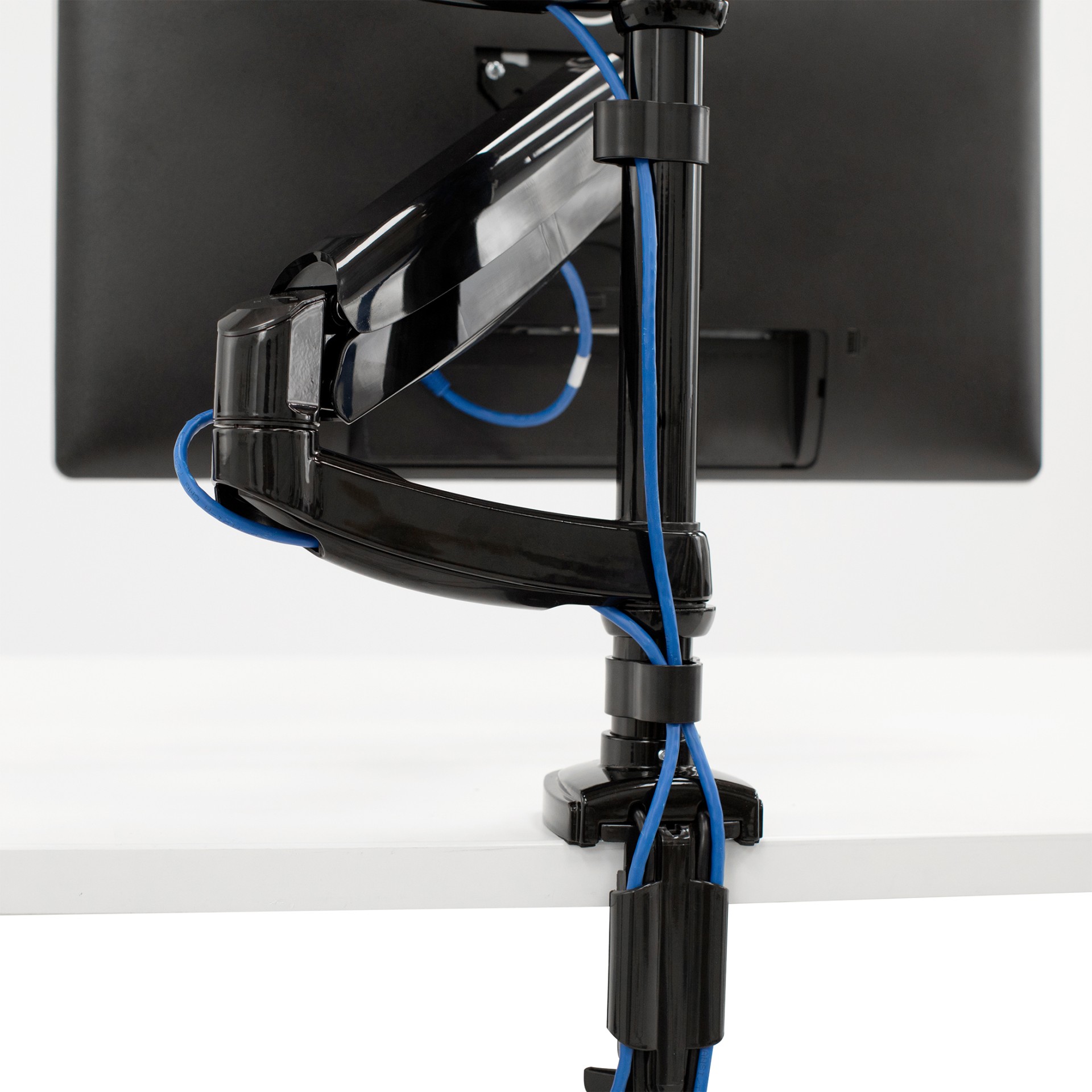 Fellowes Platinum Series Dual Stacking Adjustable Monitor Arm - Black ...