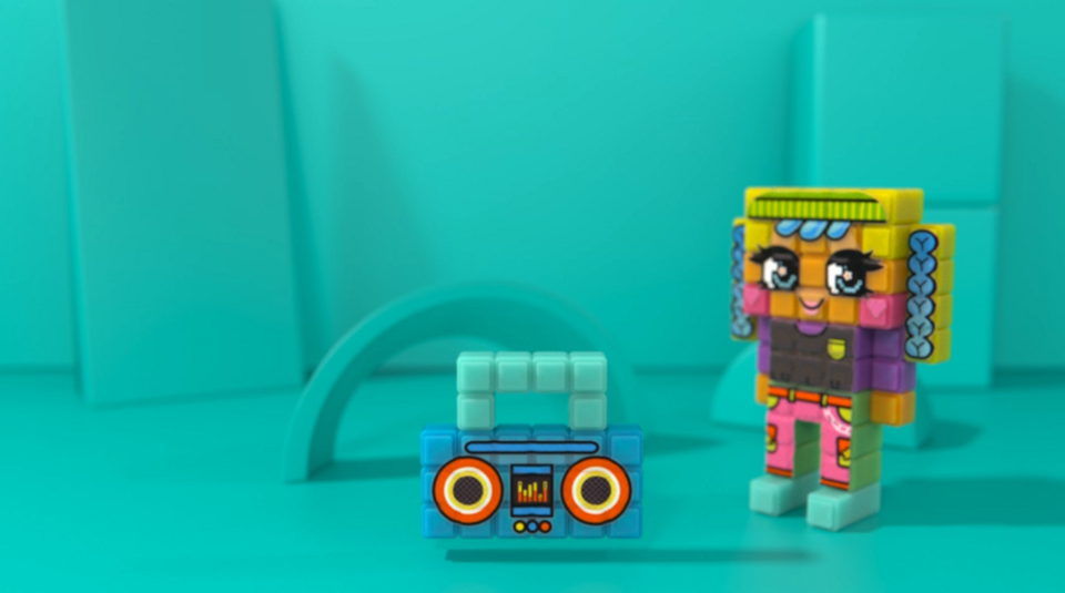 Pixobitz Studio with 500 No Heat Water Fuse Beads, Decos & Accessories ...