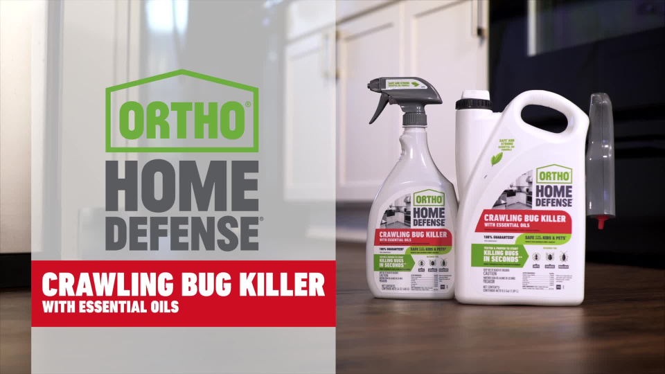 Ortho Home Defense Indoor & Outdoor Crawling Bug Killer, Essential Oils ...