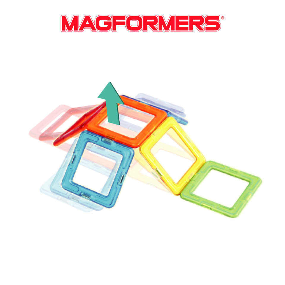 Magformers 120 Piece Deluxe Creative Set, 15 Different Magnetic ...