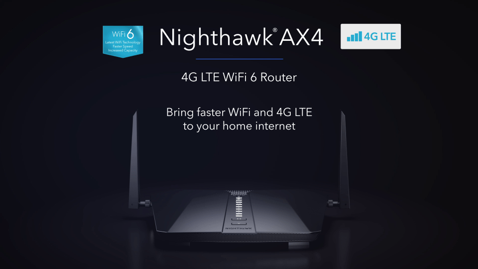 NETGEAR - Nighthawk 4G LTE Modem + WiFi 6 Router, 1.8Gbps (LAX20 ...
