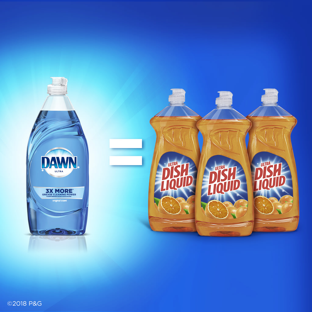 Dawn Ultra Original Scent Dishwashing Liquid Dish Soap , 90 oz.– Brands ...