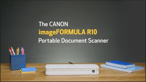 Free Shipping! Canon ImageFORMULA R10 Portable Document Scanner, White ...
