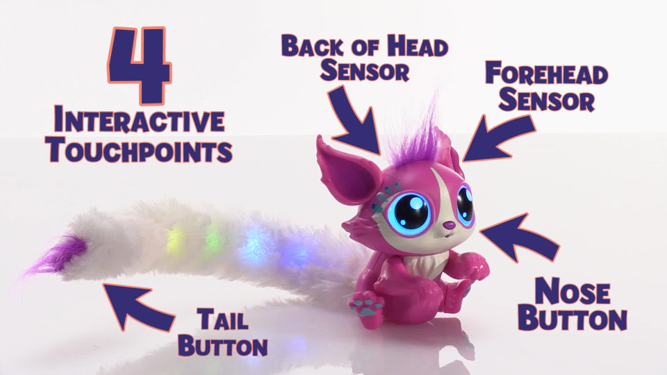 Lil' Gleemerz Loomur Furry Friend, Light Up Interactive Talking Toy ...