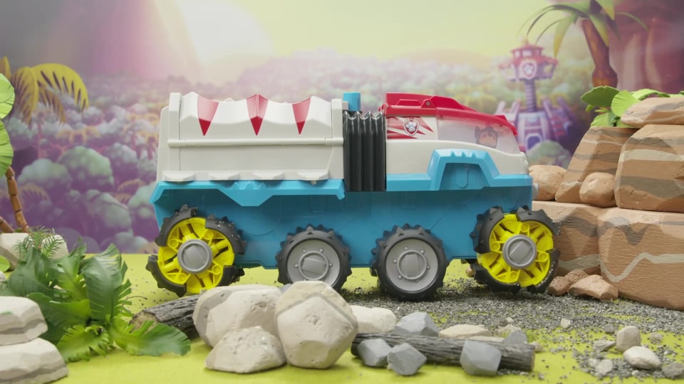 Paw Patrol, Dino Rescue Dino Patroller Motorized Team Vehicle with ...