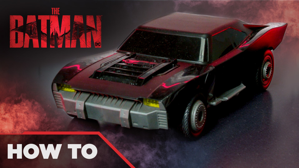 DC Comics The Batman Turbo Boost Batmobile with Remote Control ...