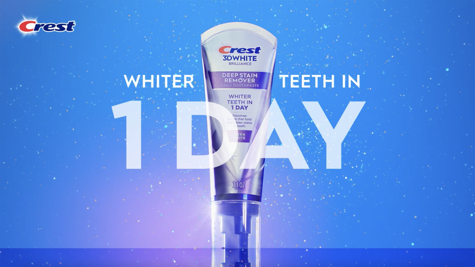 Crest 3DWhite Brilliance Deep Stain Remover Toothpaste, Mint, Enamel ...