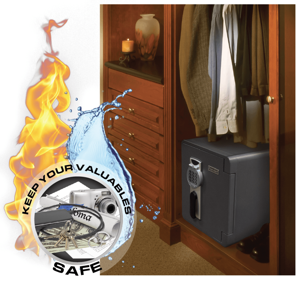 First Alert 2.14 CuFt Digital Ready Seal Waterproof Fire Resistant Safe ...