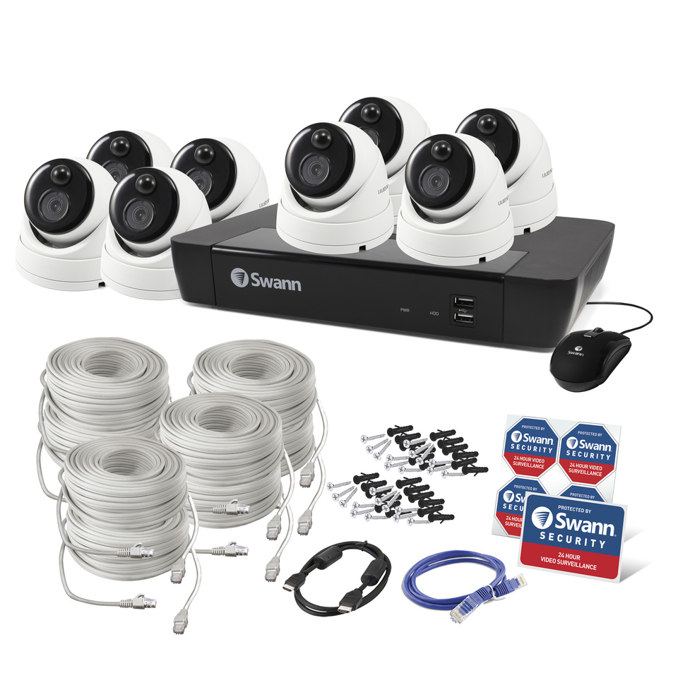 Swann 8-Channel 8-Camera 4k Ultra HD 2TB NVR Security System - Home ...