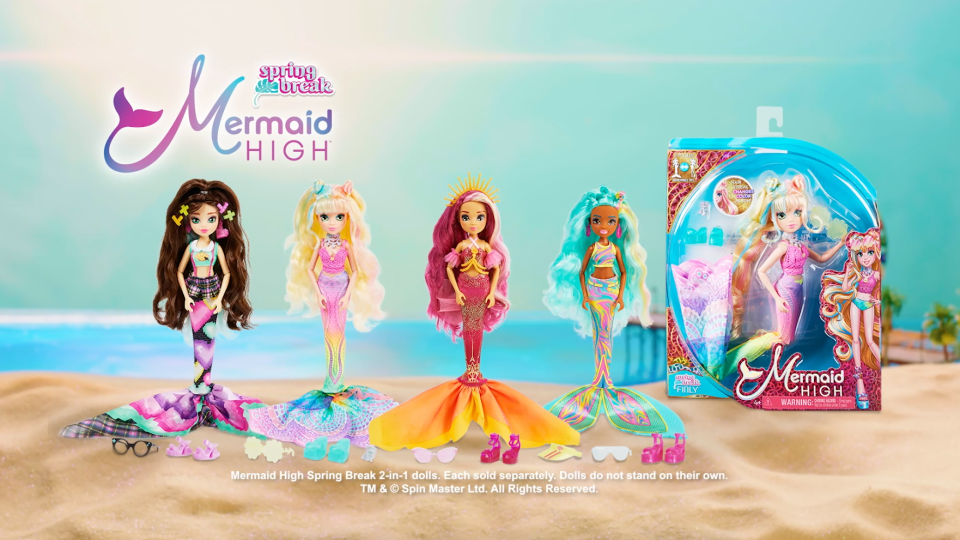 Mermaid High Spring Break Searra Doll with Color Change Hair Streak ...