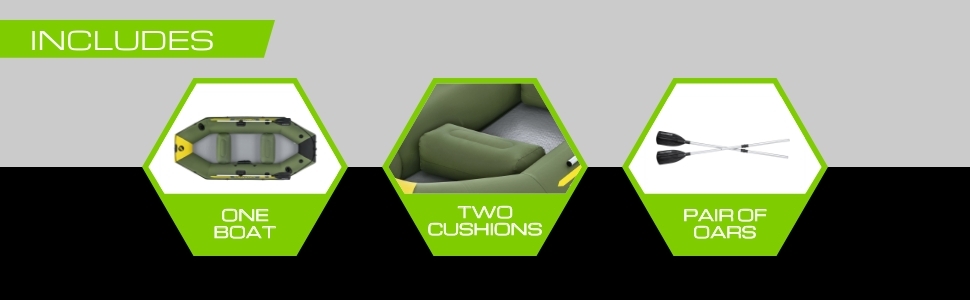 Tobin Sports Canyon Pro 3 Person Inflatable Raft Set, Canyon Pro Boat ...