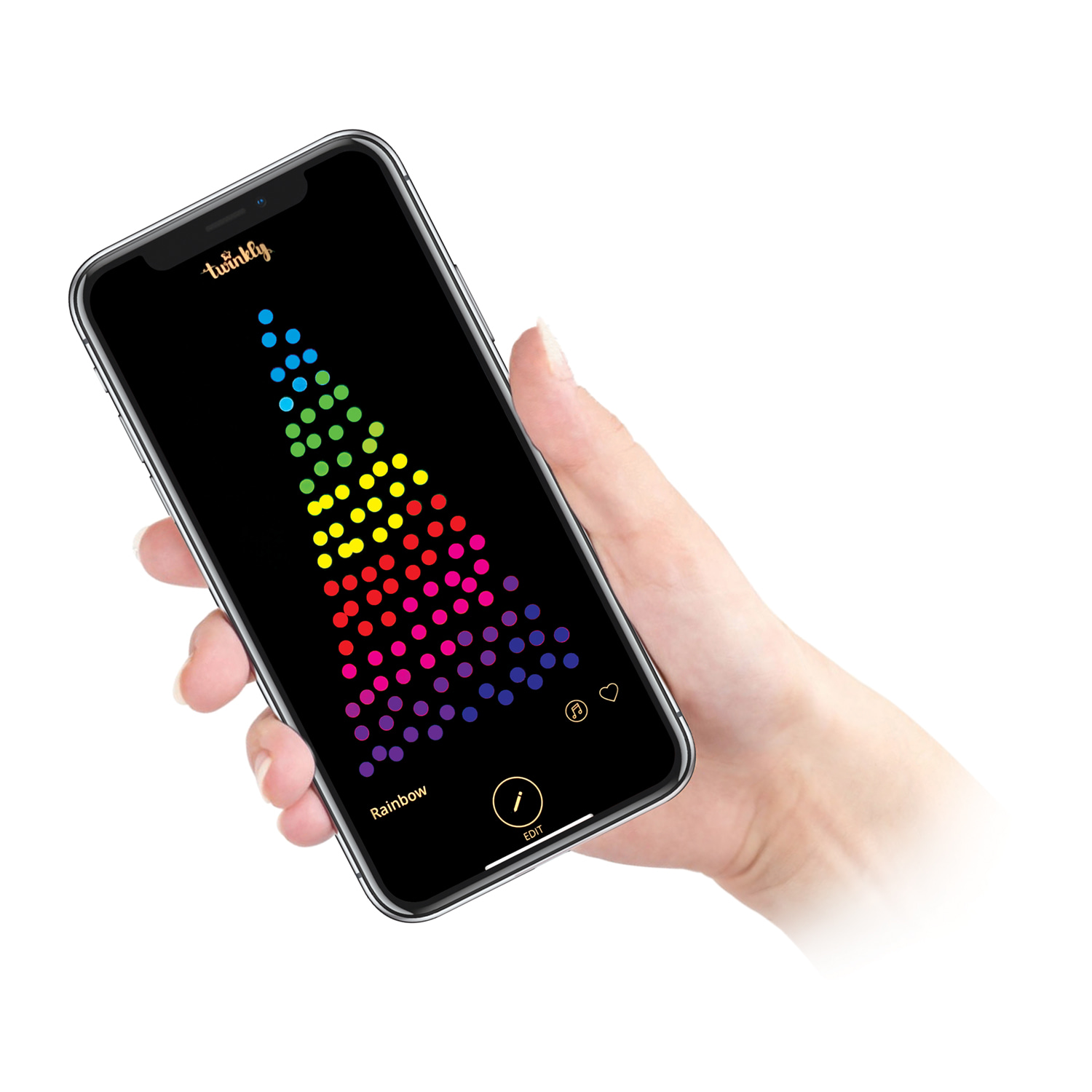 7.5′ App-Controlled Pre-Lit Twinkly LED Artificial Christmas Tree ...