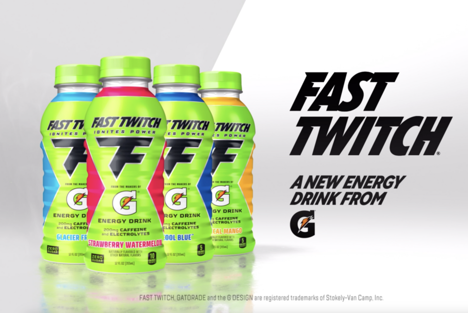 Fast Twitch by Gatorade Energy Drink, Strawberry Watermelon, 12 fl oz ...
