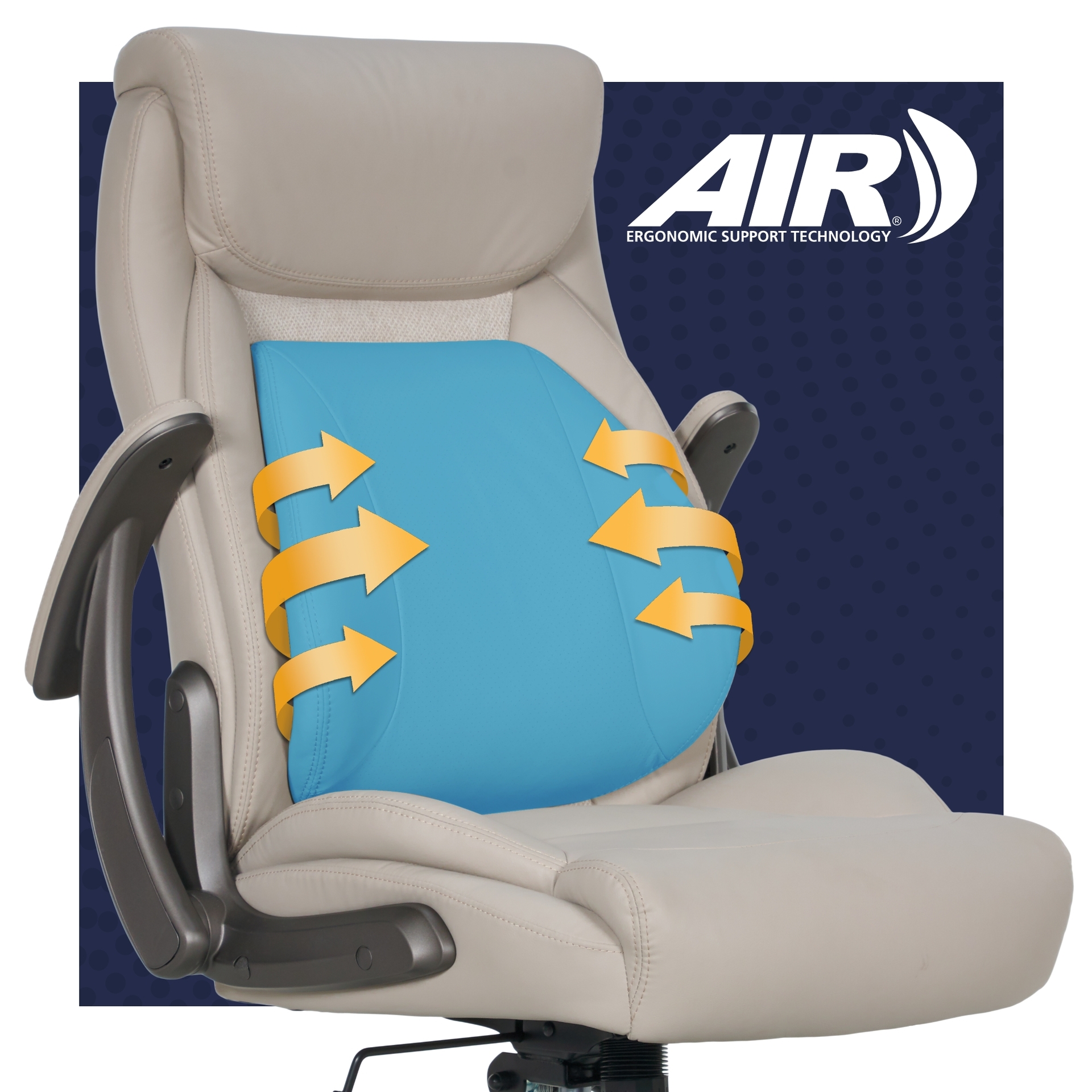 La-Z-Boy Air Lumbar Manager Office Chair - Home Smart Camera