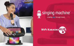 Singing Machine ISM9010 Wi-Fi Karaoke System with 10.1″ Touchscreen Display - Home Smart Camera