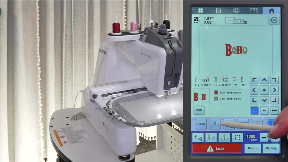 Brother PR1X Single Needle Embroidery Machine