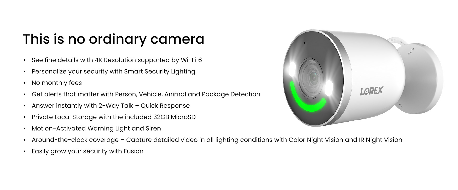 Lorex 2K Doorbell with Lorex Fusion Collection 4K Spotlight Camera ...
