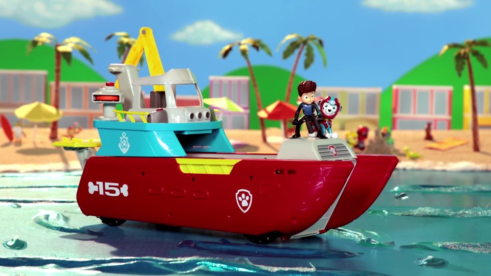 Paw Patrol Sea Patrol - Sea Patroller Transforming Vehicle with Lights ...