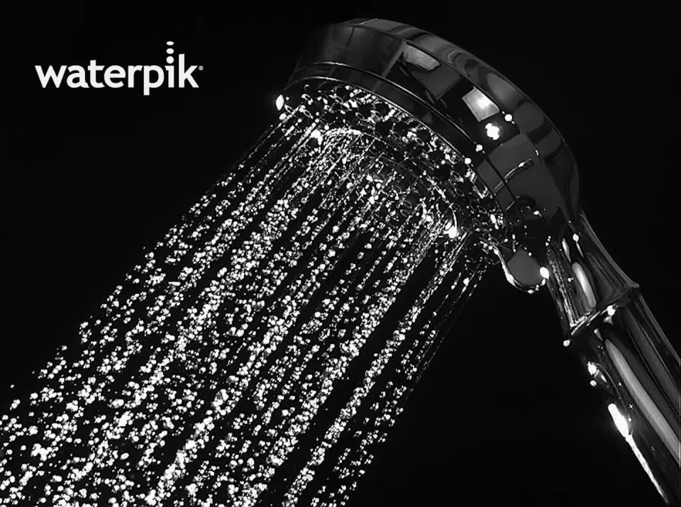 Waterpik 6-Mode Ecoflow Hand Held Showerhead, Chrome 1.8 GPM VPG-653E ...