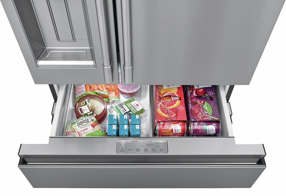 Frigidaire Pro PRMC2285AF Stainless Steel Refrigerator Freezer, 21.8 Cu ...