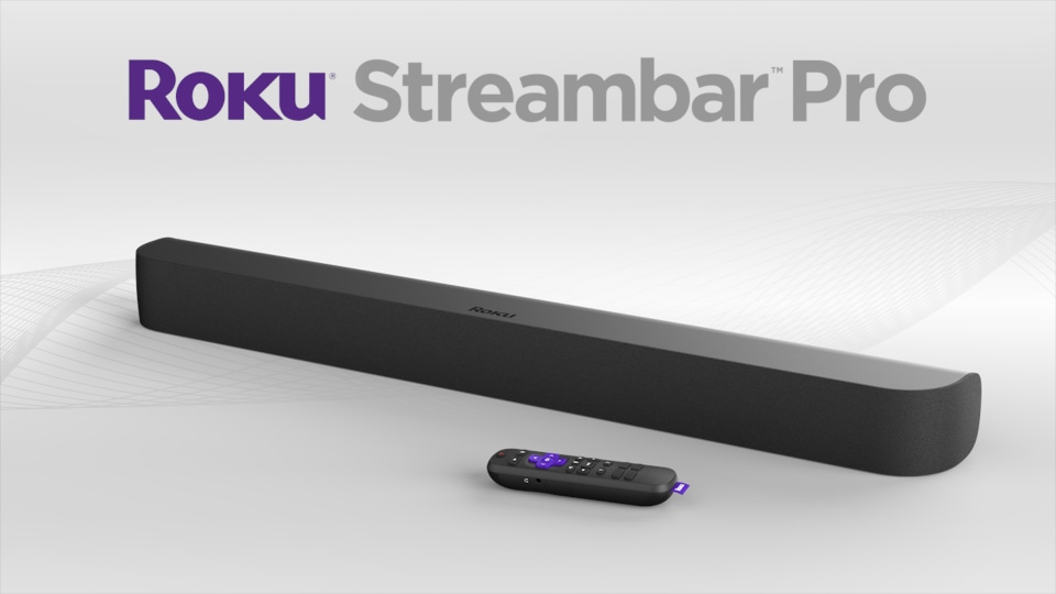 Roku Streambar Pro, 4K/HD/HDR Streaming Player with Cinematic Sound ...