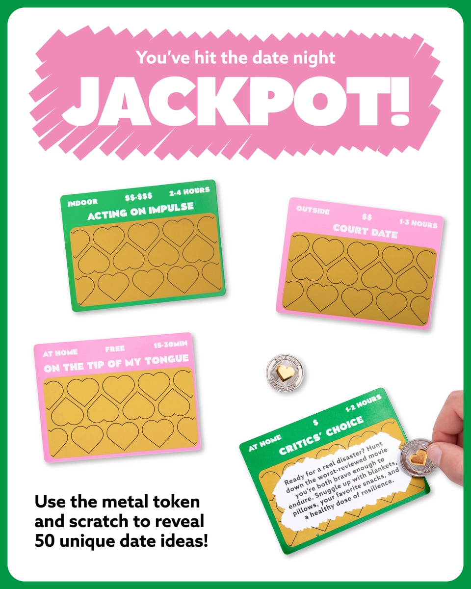 Date Night Scratch-off Cards, 50 Unique Date Night Ideas for Date Night Scratch-off Cards, 50 Unique Date Night Ideas for