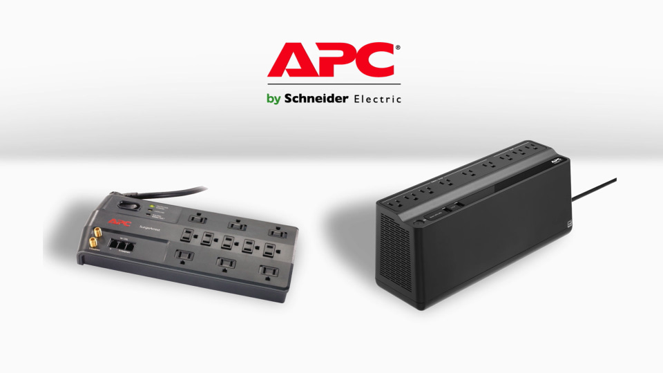 APC 7-Outlet Surge Protector 1440 Joules, SurgeArrest Essential (PE76W ...
