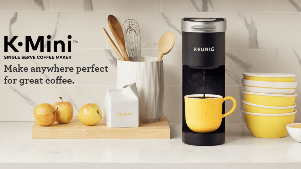 Keurig K-Mini Compact Single Serve Coffee Maker, Black - Small, Slim ...
