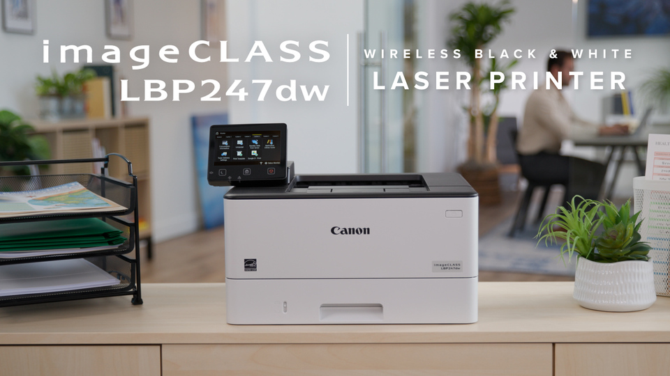 Canon imageCLASS LBP247dw - Wireless, Mobile Ready, Duplex Laser Printer with 5 inch Color ...