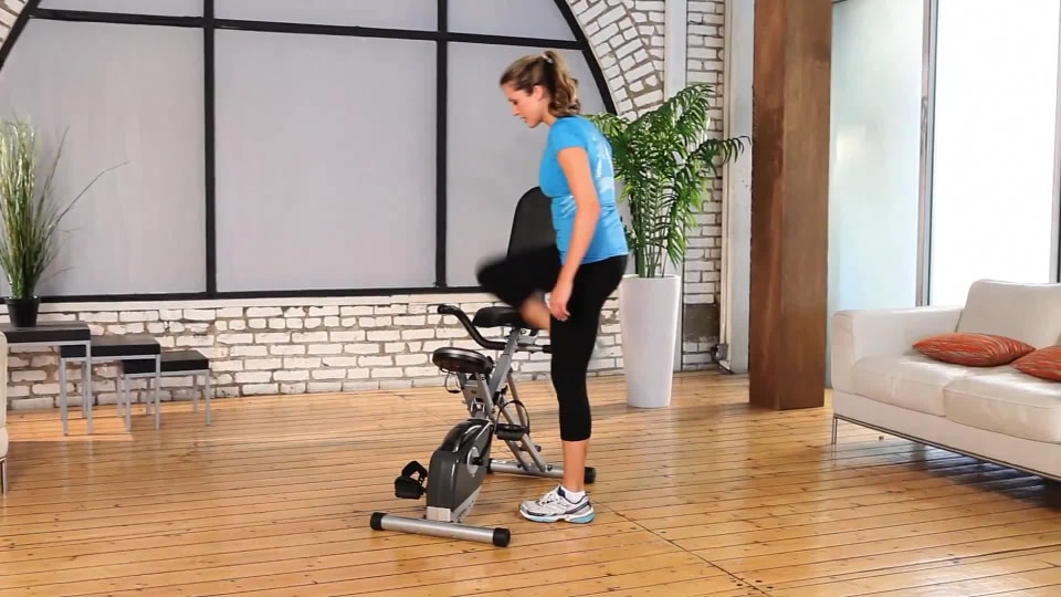 Exerpeutic 400XL Folding Foldable Recumbent Exercise Bike with Pulse ...