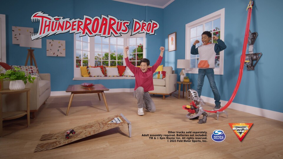 Monster Jam ThunderROARus Toy Playset Exclusive Monster Truck, Over 6 ...