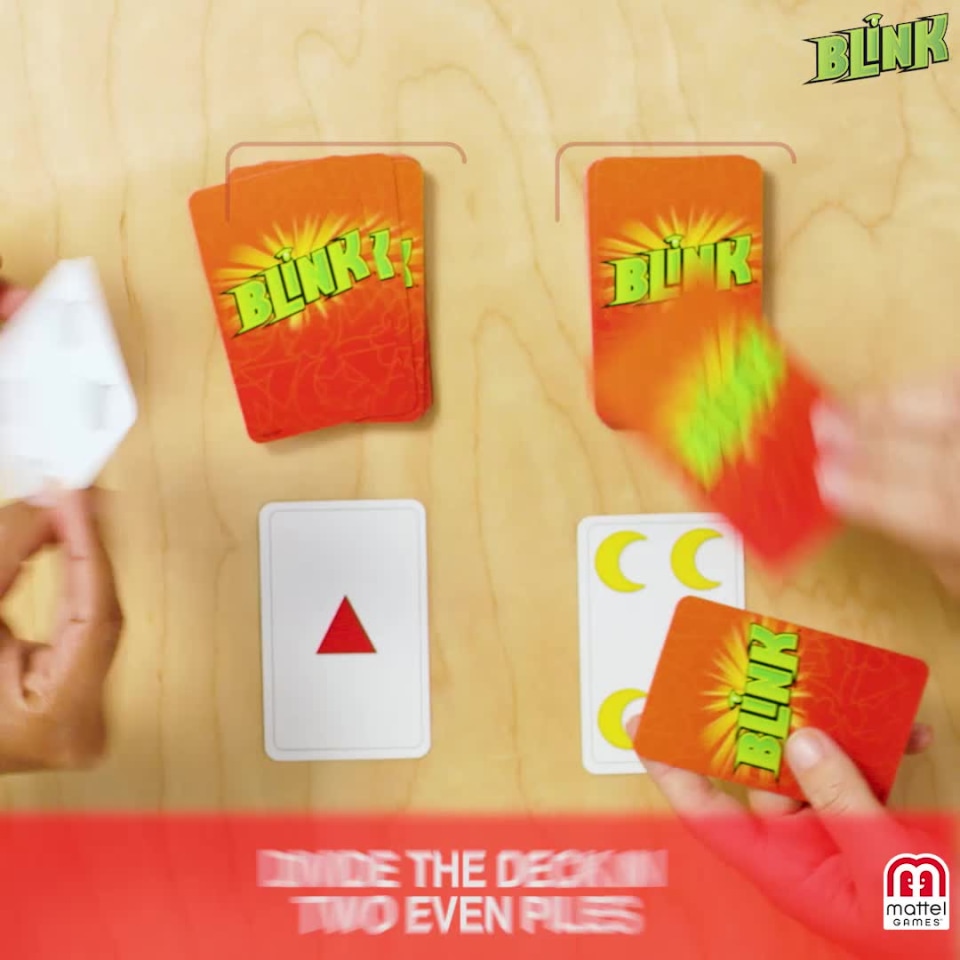 Mattel Games Blink Card Game in Collectible Storage Tin for Families ...