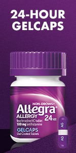 Allegra Adult 24HR Gelcaps (60 Ct, 180 mg), Allergy Relief - Walmart ...