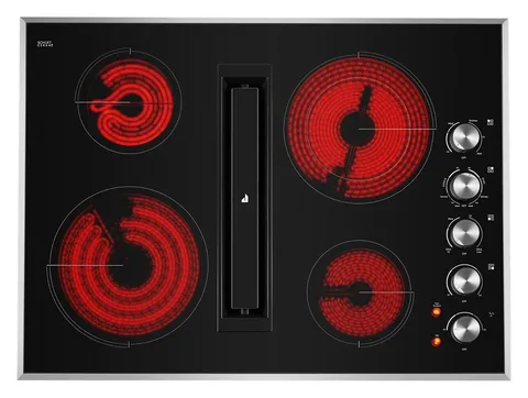 Jenn Air 30 JX3 Electric Downdraft Cooktop in Black Nebraska Furniture Mart
