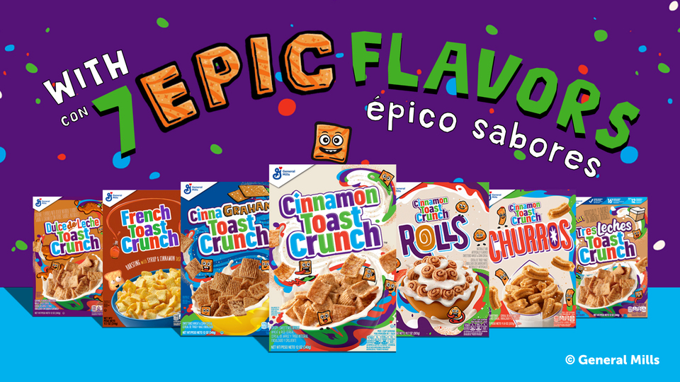 Cinnamon Cinna Sugar Toast Crunch Breakfast Cereal, Whole Grain, 12 oz ...