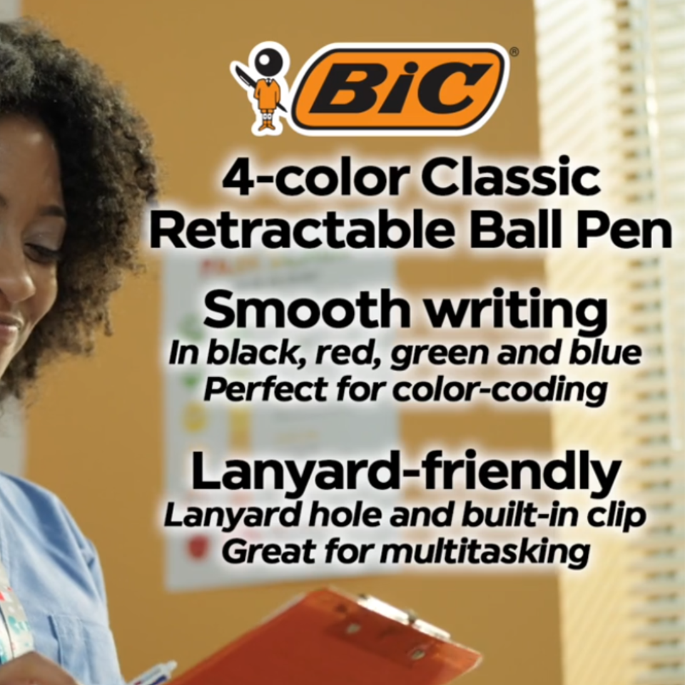 4-Color 3+1 Retractable Ballpoint Pen/Pencil Combo, 1mm Pen/0.7mm ...