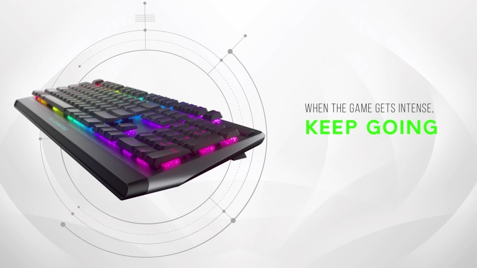 Alienware AW510K LED Wired PC Gaming Keyboard, Cherry MX Low Profile ...